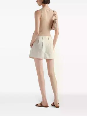 Prada Cotton Ribbed Tank Top - Neutrals