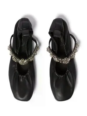 Stella McCartney Elsa Ballet Flats With Crystal Embellishment