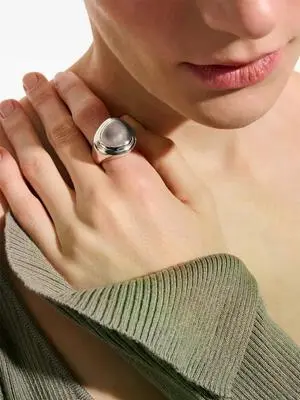 John Hardy Sterling Pebble Signet Ring