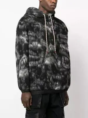 Aries Logo-patch Drawstring Hoodie