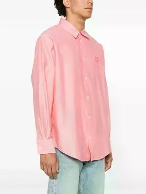 Maison Kitsuné Contour Fox Head-embroidery Cotton Shirt