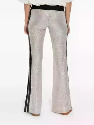 Palm Angels Sequin-embellished Flared Trousers