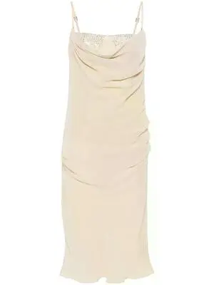 Attico Draped Midi Dress