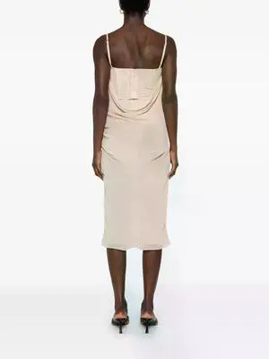 Attico Draped Midi Dress