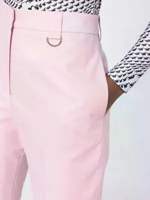 MSGM Pressed-crease Cotton Tailored Trousers