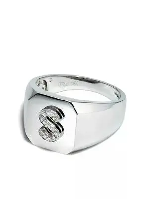 Shay 18k White Gold S-initial Diamond Ring