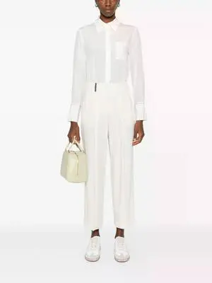 Peserico Pleated Straight-leg Trousers