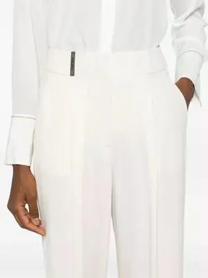 Peserico Pleated Straight-leg Trousers