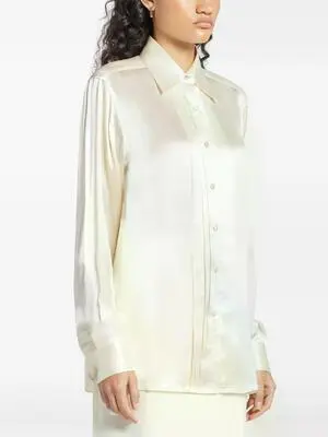 TOM FORD Pintuck-detail Silk Shirt