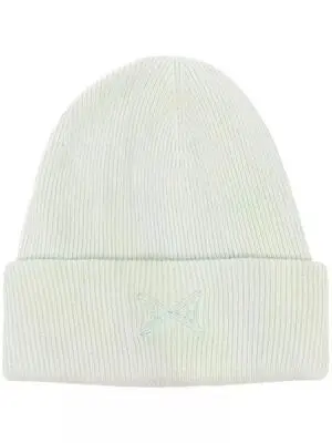 BARRIE Embroidered-logo Knit Beanie - Green