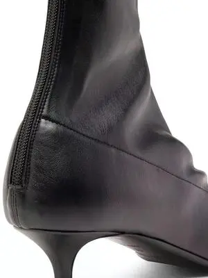 DIESEL® D-venus Leather Kitten Heel Boots