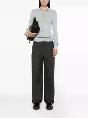 Miu Miu Logo-patch Trousers
