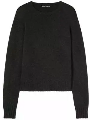 Palm Angels Curved-logo Wool Sweater