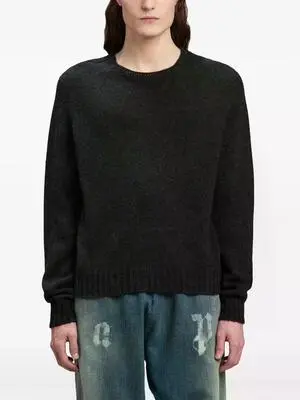 Palm Angels Curved-logo Wool Sweater