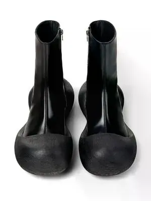 Camper Caramba Round-toe Leather Ankle Boots - Black