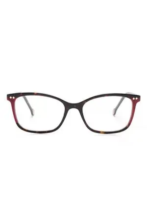 Carolina Herrera Tortoiseshell Square-frame Glasses - Brown