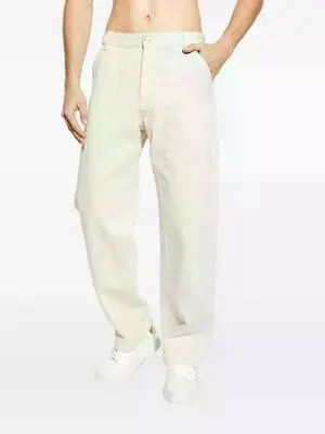 Versace Trousers With Logo Patch