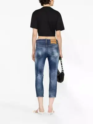 Dsquared2 Distressed Cropped Jeans