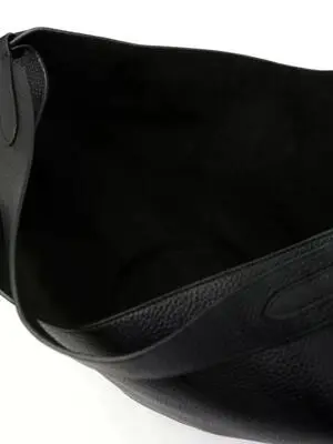 Khaite Medium Lotus Leather Tote Bag - Black