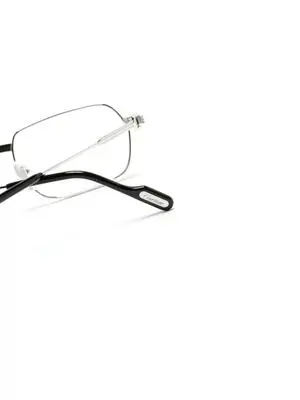 Cartier Polished Rectangle-frame Glasses - Silver