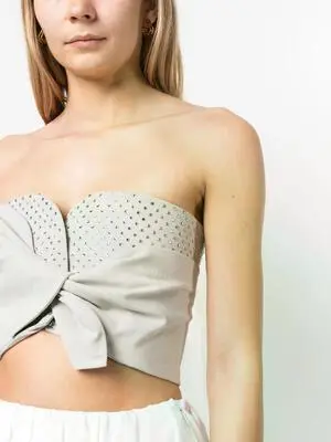 Philosophy Di Lorenzo Serafini Punched-paneling Strapless Top