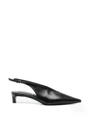JIL SANDER 35mm Leather Pumps - Black