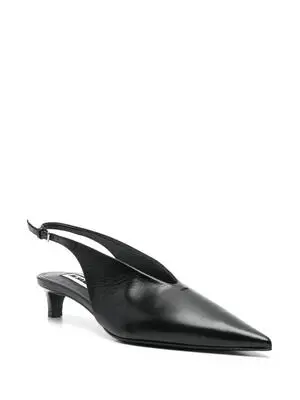 JIL SANDER 35mm Leather Pumps - Black