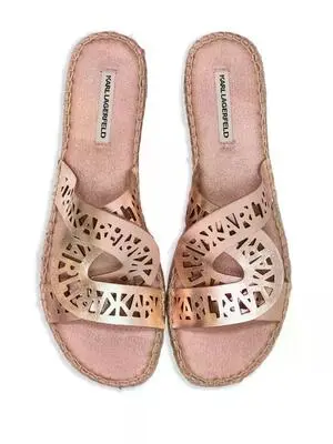 Karl Lagerfeld Souk Interlok Loop Espadrille Slides