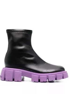 Moschino Lug-sole 50mm Ankle Boots
