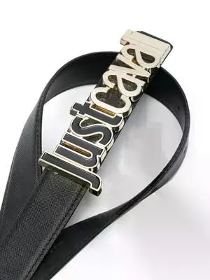 Just Cavalli Logo Lettering Leather Belt
