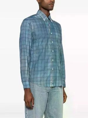 Aspesi Plaid Check-print Cotton Shirt