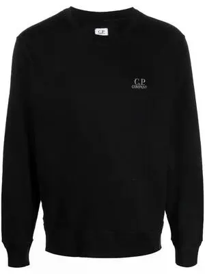 C.P. COMPANY Logo-embroidered Sweatshirt - Black