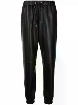 Philipp Plein Leather Track Pants
