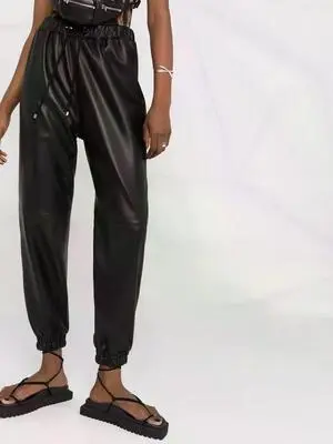 Philipp Plein Leather Track Pants