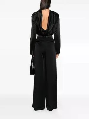 Saint Laurent Draped-detailing Blouse - Black