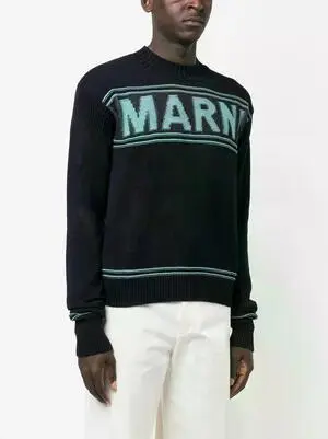 Marni Logo-intarsia Cotton Jumper