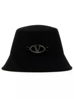 Valentino Garavani Logo Bucket Hat - Black