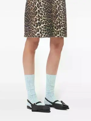 GANNI Ribbed Knit Socks