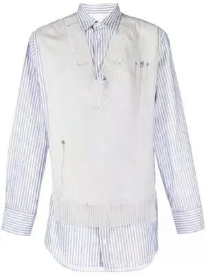 MAISON MARGIELA Destroyed Spliced Knit Shirt