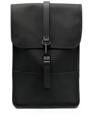 Rains Buckle-strap Backpack - Black