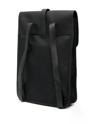 Rains Buckle-strap Backpack - Black
