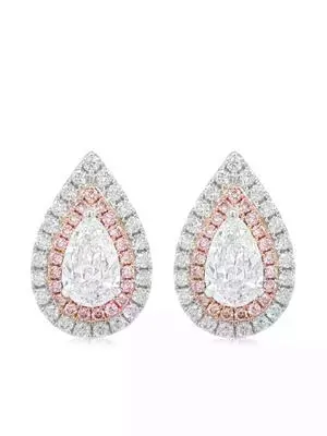 HYT JEWELRY 18kt White Gold Diamond Earrings - Silver