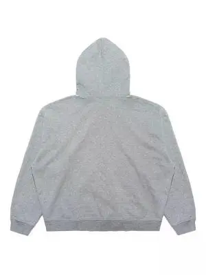 MAINLESS Zip-up Hoodie With Distressed Finish - Grey