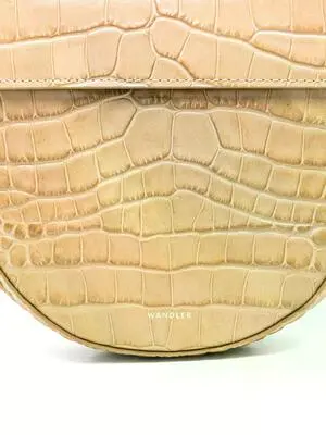 WANDLER Mini Hortensia Embossed Tote Bag - Neutrals