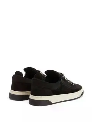 GIUSEPPE ZANOTTI Double-zip Low-top Sneakers - Black