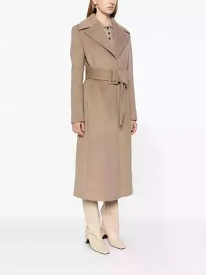 Remain Birger Christensen Belted Mid-length Coat
