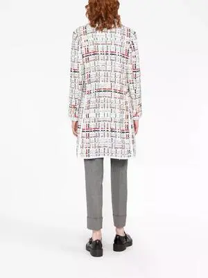Thom Browne Single-breasted Tweed Coat