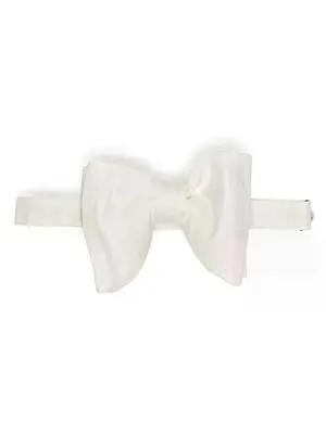 TOM FORD Textured Silk Bow Tie - White