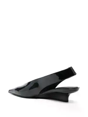 TOTEME 35mm Wedge-heel Slingback Pumps