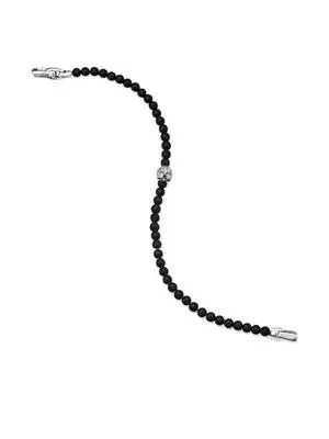 David Yurman Sterling Memento Mori Skull Bracelet